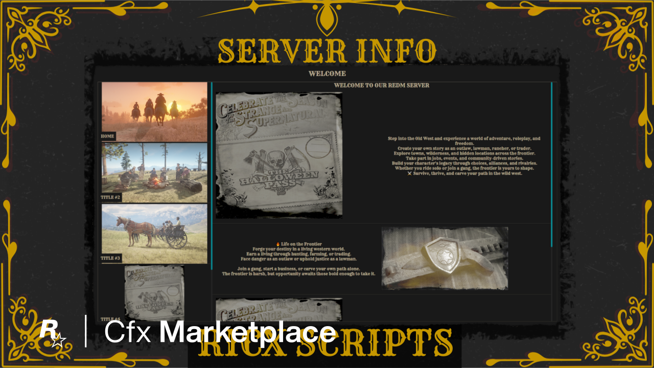 Basic Server Info - Cfx Marketplace