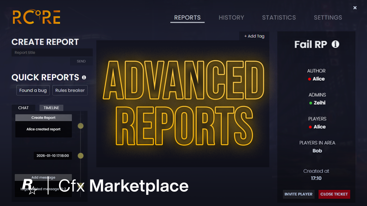 Reports - advanced report system - Cfx Marketplace