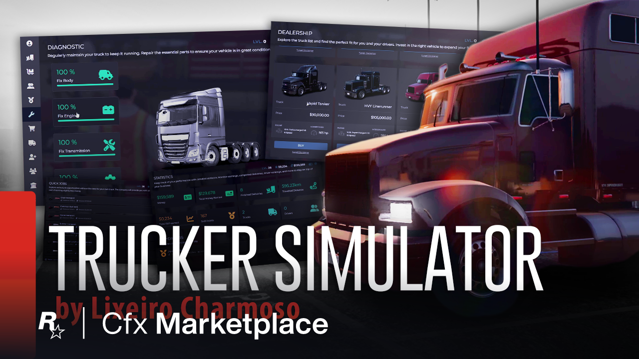 Trucker Simulator - Cfx Marketplace